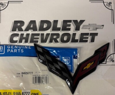 NEW GM OEM 14-19 CORVETTE FRONT BUMPER GRILLE COMPONENTS- EMBLEM GMC ...
