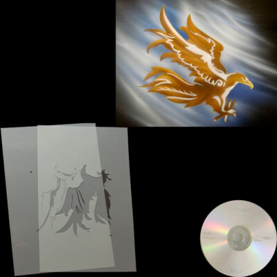 Schablone Adler fliegend Airbrush Schablonen Tiere Vögel # 077 ...