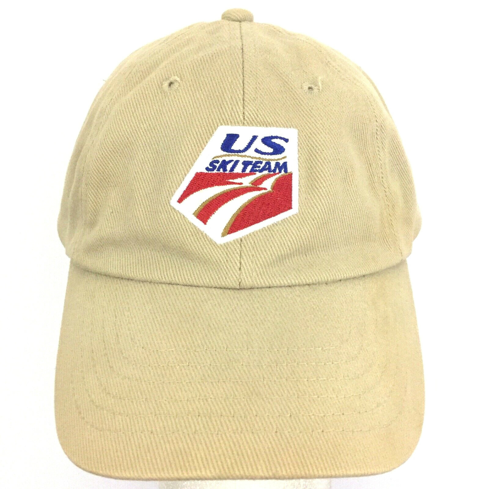 US Ski Team Hat Spell Out Logo Dannon Sponsor Baseball Olympics Skiing ...