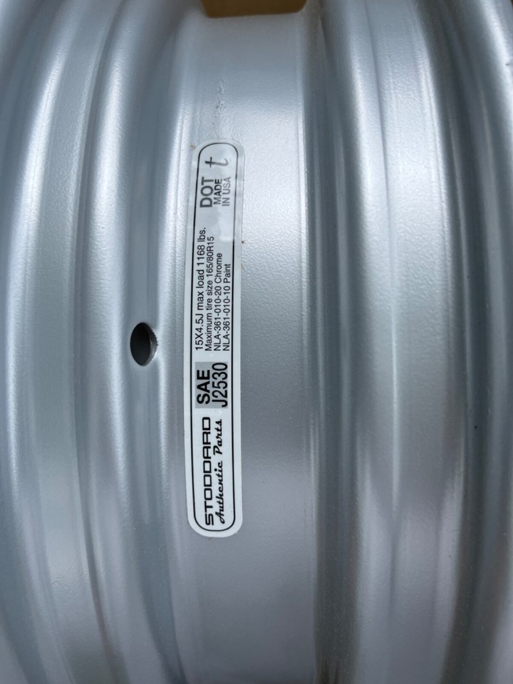 porsche 356 911 912 steel wheel SILVER 15x4.5 steele NEW | eBay