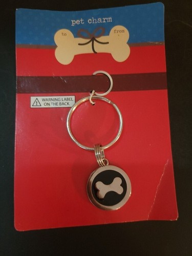 Black & SIlver Dog Bone Key Chain | eBay
