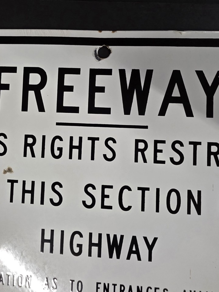 Vintage California Freeway Sign Dept of Public Works Division of ...