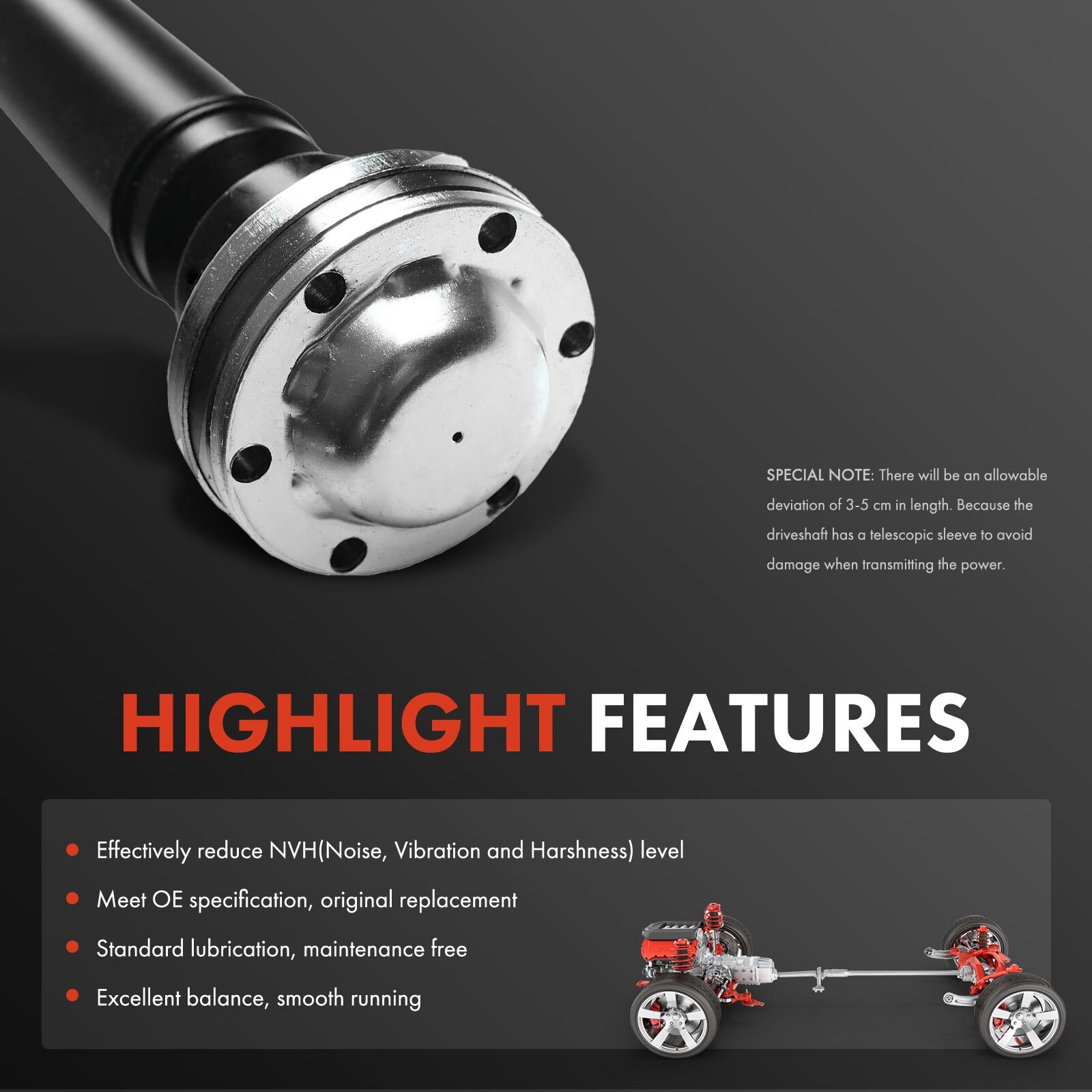 Drive Shaft Assembly with CV Joint for Volvo S70 1998-1999 V70 1999 ...