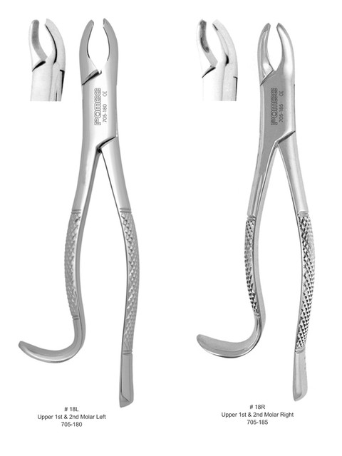 EXTRACTING FORCEP 2-Pcs Set (#18L & 18R) | eBay