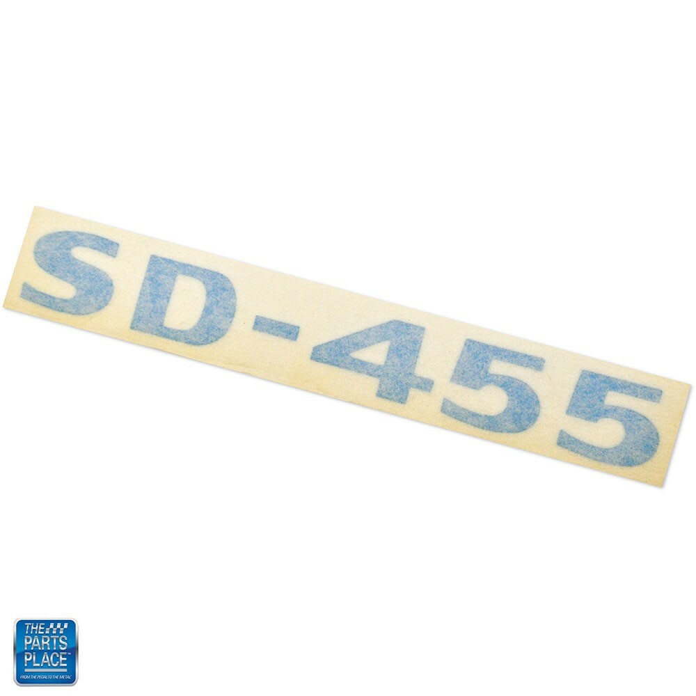 1975 Firebird Trans Am "SD-455" Hood Scoop Decal Light Blue EA | eBay