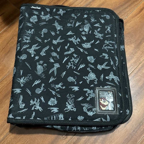 Cool Stuart Hall LOONEY TUNES BLUES Black & Gray Zipper Binder BUGS ...