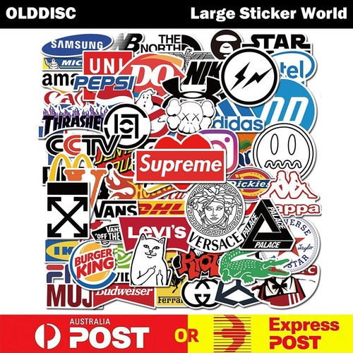 70pcs logo brand Santa Cruz Vinyl Stickers Snowboard Luggage Laptop ...