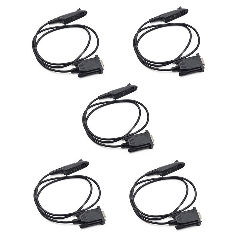 5PCS DB9 COM Port Programming Cable for Motorola GP328 GP340 GP380 ...