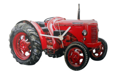 David Brown Tractor Clock - David Brown Tractors - Red Tractor Clocks ...