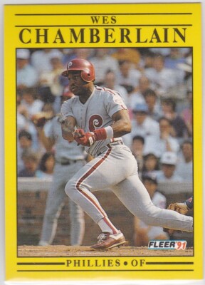 M) 1991 Fleer Baseball Trading Card - Wes Chamberlain #391 | eBay