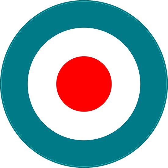 15cm / 150mm Laminated RAF Target Decal stickers military airforce ...