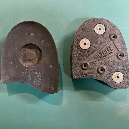 Vintage Biltrite "Will Not Slip" Whole Heels in Brown, Size 9/10, 1/2 ...