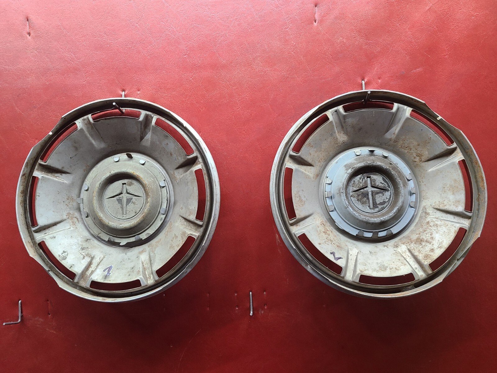 1966 1967 1968 1969 Chevy Corvair Corsa Hubcap 13" Wheel Covers PAIR ...