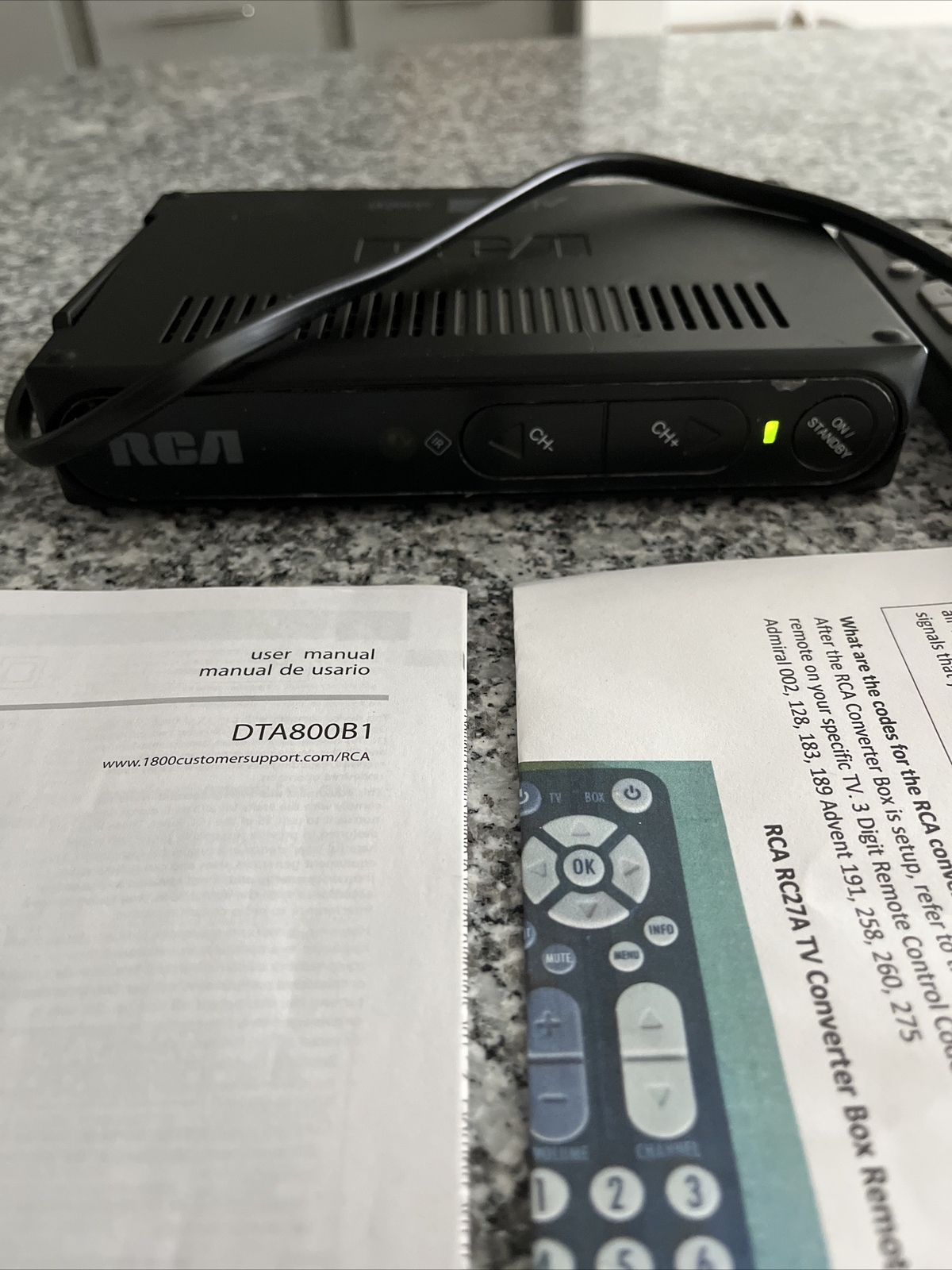 RCA DTA800B1 Digital-to-Analog TV Converter Box Tested With Remote ...