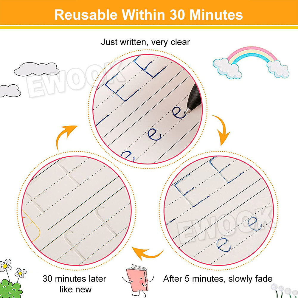 NEW Groovd Magic Copybook Grooved Children's Handwriting Book Practice ...