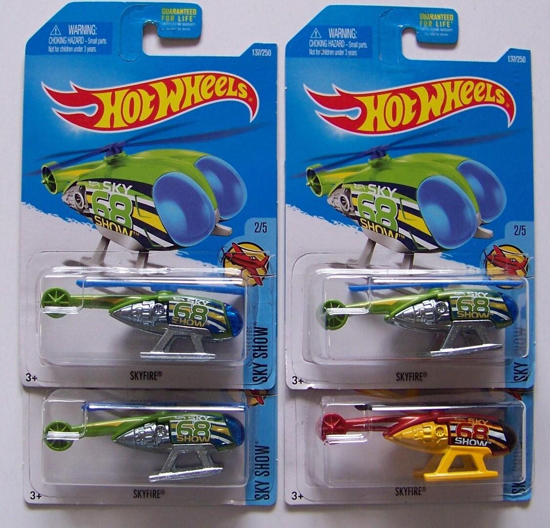2016 #137 Hot Wheels Skyfire Helicopter Choice Lot | 2 Cars per Lot | eBay