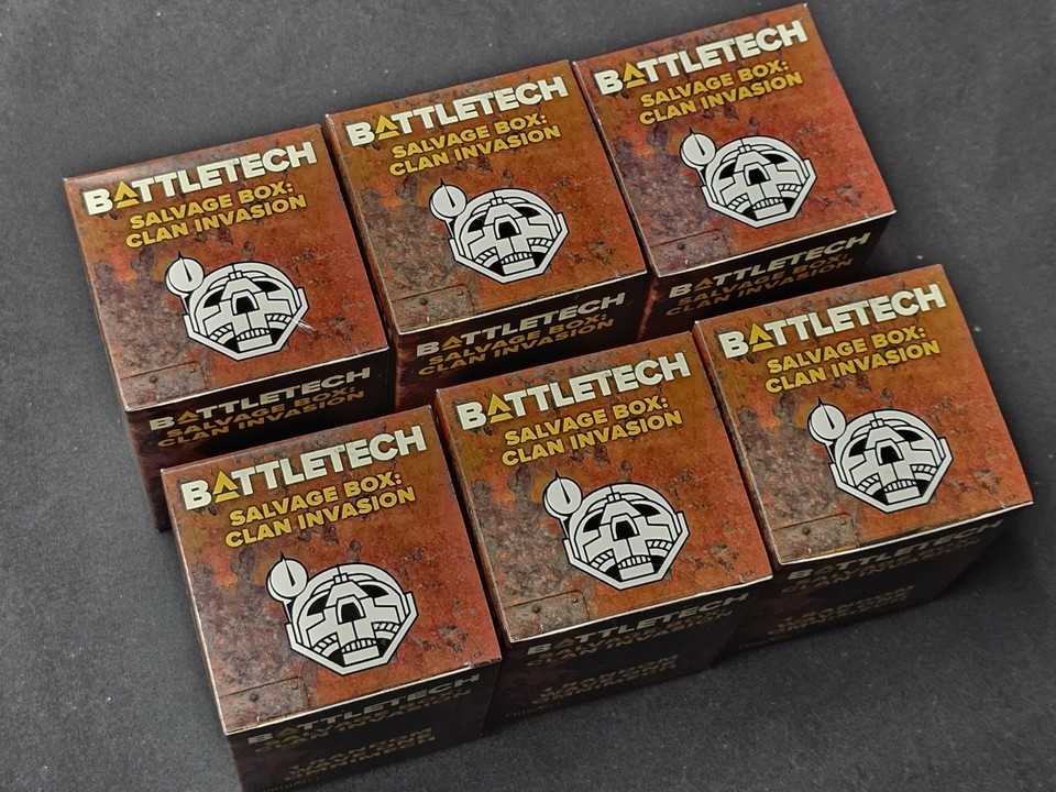 Catalyst Battletech Kickstarter Salvage Box: Clan Invasion x6 Mechs Lot ...