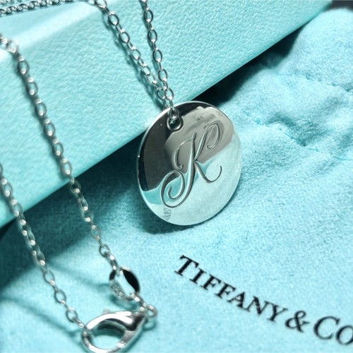 Tiffany K Initial Silver Necklace 45cm Pendant New Unused From Japan ...