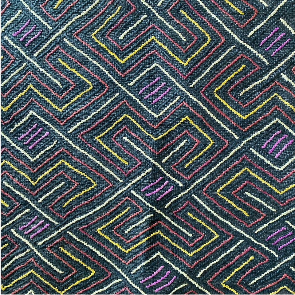 Genuine Kuba Cloth African Textile Tapestry | Congo DRC Raffia Cloth ...