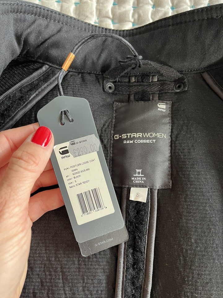 G-Star Sherpa Coat Womens Small | eBay UK