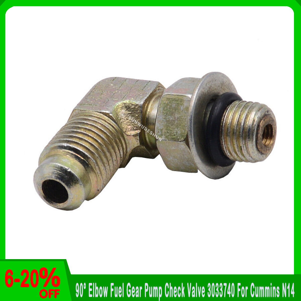 New Check Valve 90° Elbow Fuel Gear Pump Check Valve 3033740 For ...