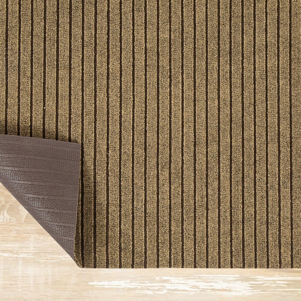 Area Rugs for Living Room or Bedroom, Brown Striped Carpet Runner Rug ...