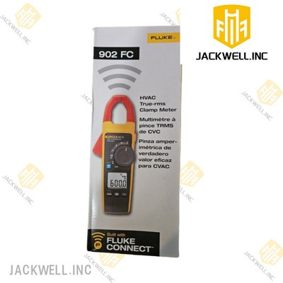 Fluke 902 FC True-RMS HVAC Clamp Meter AC Amp AC/DC Volt Contact ...