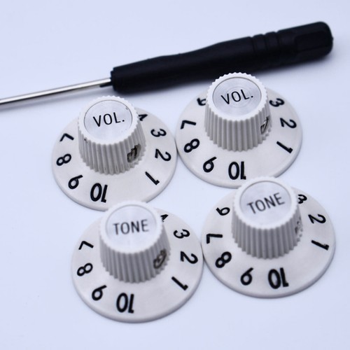 Jazzmaster Witch Hat Volume Tone GUITAR Knob Fit "72 Tele 1/4" Solid ...