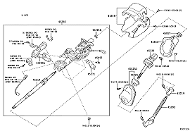 Toyota OEM Genuine SHAFT SUB-ASSY, STEERING INTERMEDIATE, NO.2 45203 ...