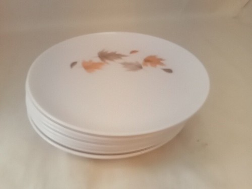 Vintage Melmac Melamine Retro Dinnerware Fall Leaves - 6" Small Plates ...