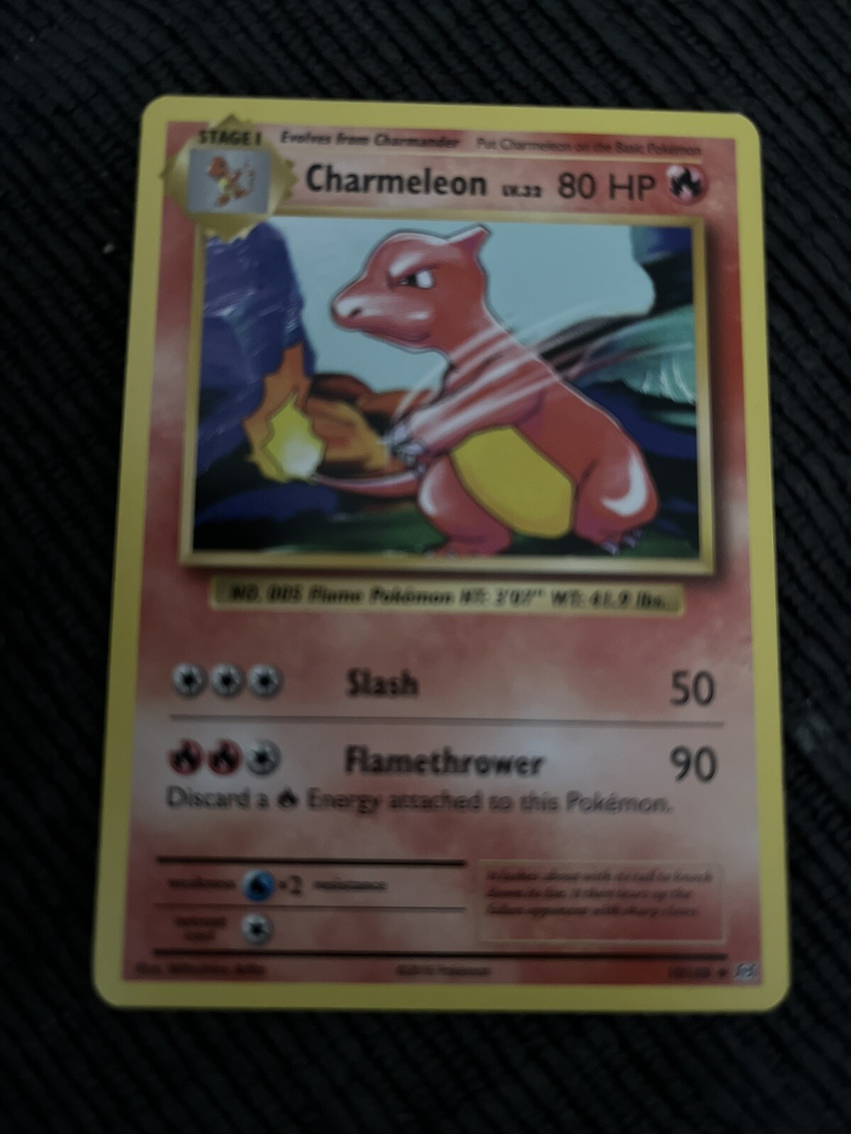 Pokémon TCG Charmeleon Base Set 24/102 Regular 1st Edition Uncommon | eBay