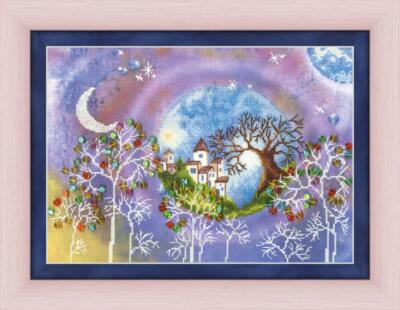 Embellished cross stitch kit "Interesting planet" | eBay