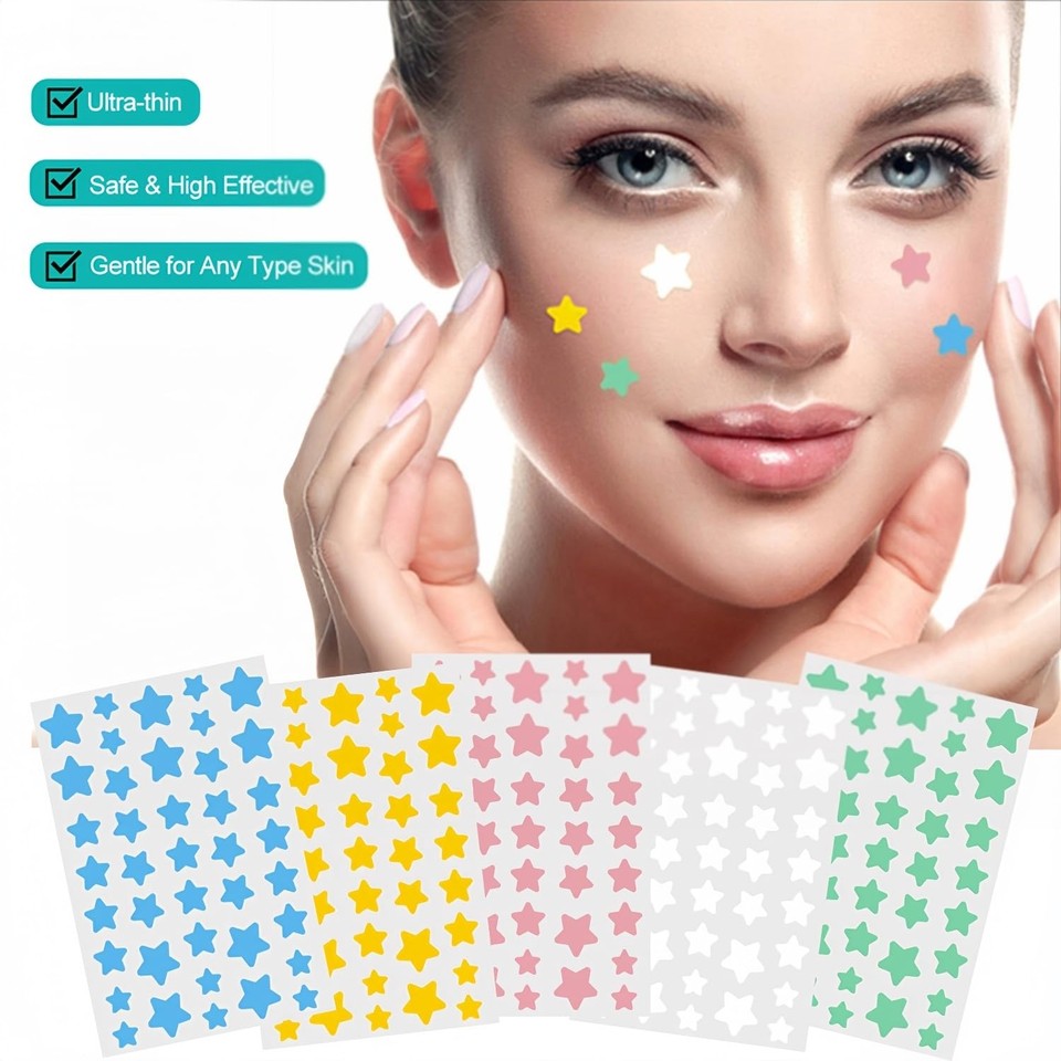 Star Pimple Patches for Face Hydrocolloid Acne - Shape, Acne... | eBay