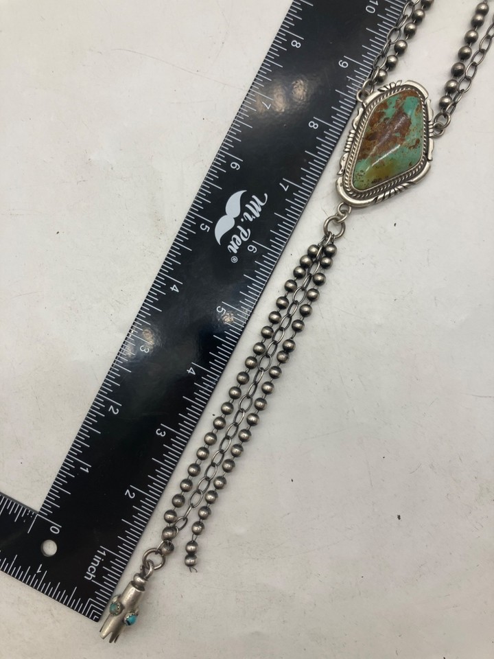 JON McCRAY Sterling Silver Natural Turquoise Necklace 24in - 67.57g | eBay