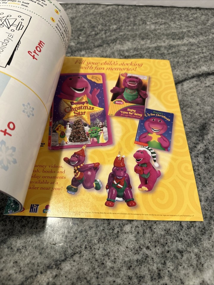 Barney Magazine, Vol 6 No. 33 Nov/Dec, 2002 Clean Posters & Cutouts ...
