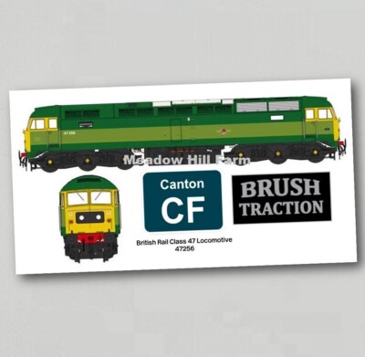 British Rail Class 47 Fridge Magnet 47256 Cardiff BR Green Diesel ...