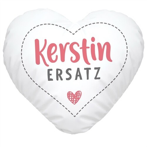 Herzkissen personalisiert Geschenk Liebe eigener Name Schatzersatz Herz ...