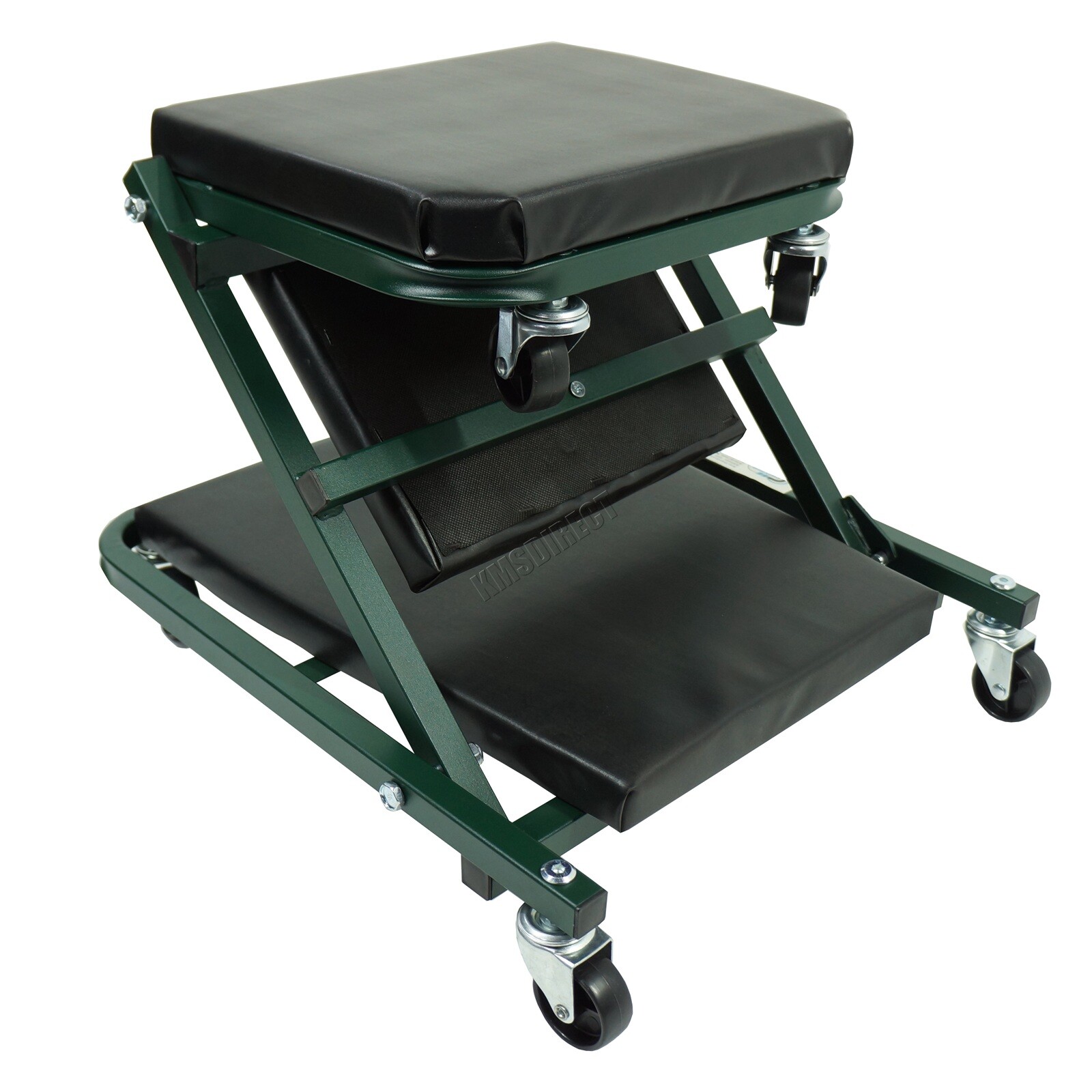 Foldable Car Creeper with 6 Wheels Under Car Roller Seat Chair Garage ...