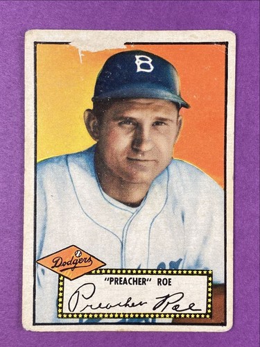 1952 Topps #66 Preacher Roe Brooklyn Dodgers LOW GRADE | eBay