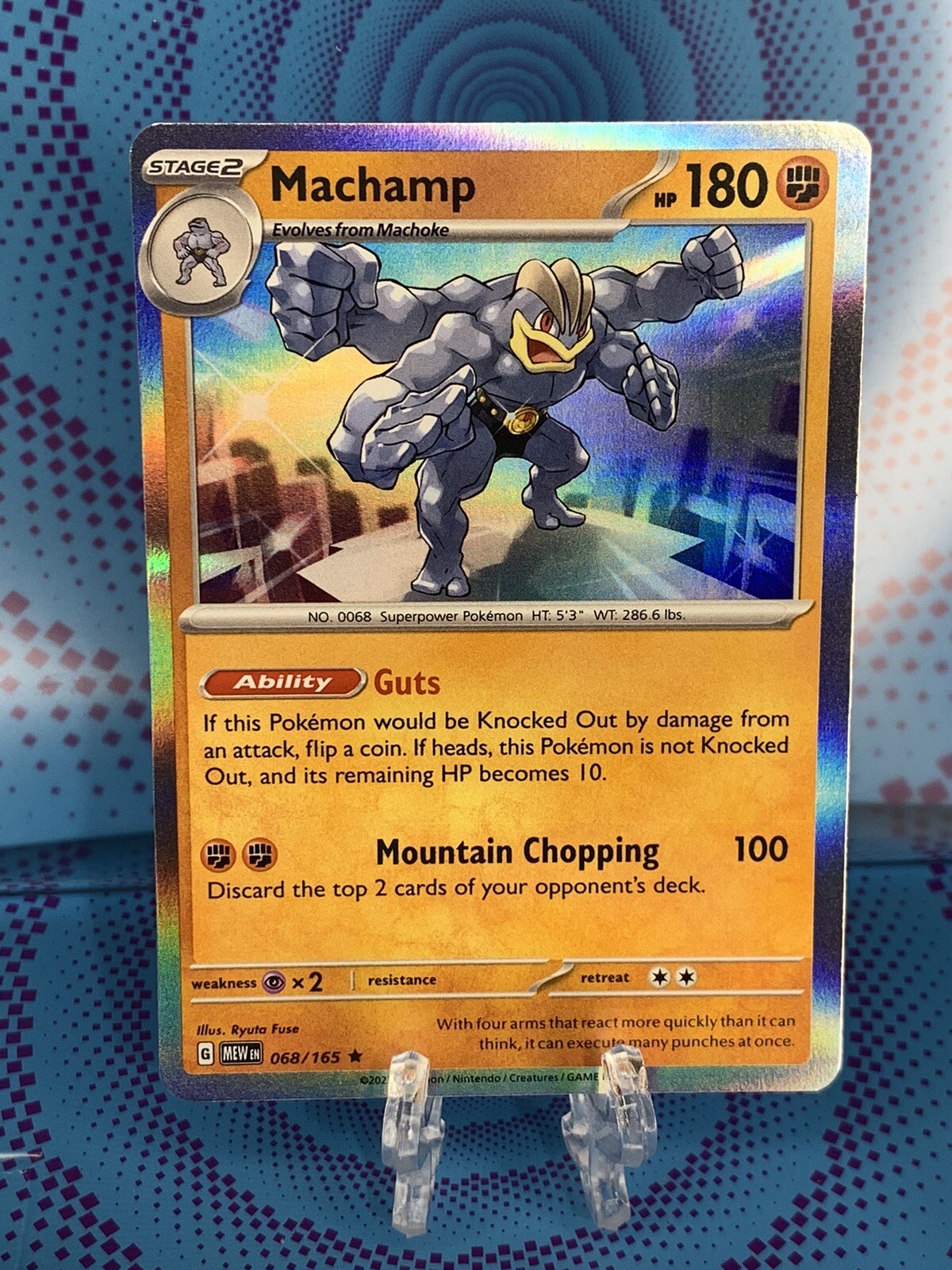 Machamp 068/165 Holo Pokemon Scarlet & Violet 151 English Rare NM 🔥🔥🔥 ...