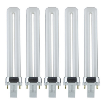 PL13 13-Watt Compact Fluorescent Lamp Twin 2-Pin, 3500K GX23 Base (5 ...