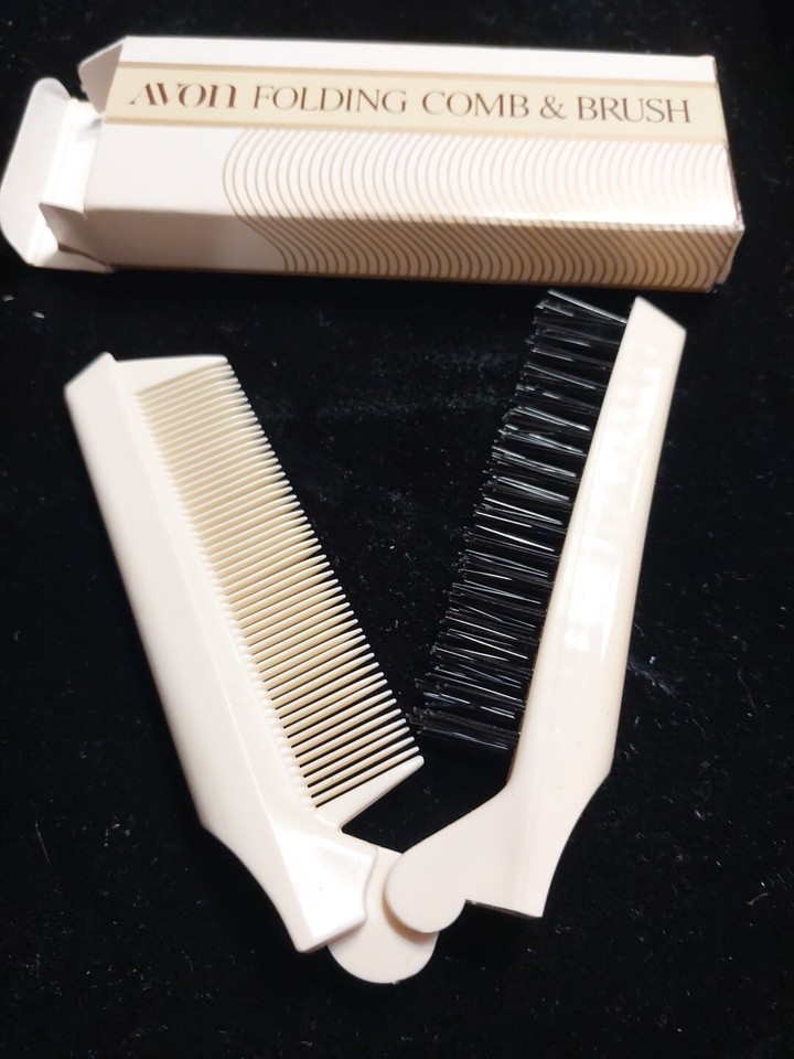 Vintage Avon Folding Comb & Brush NEW OLD STOCK AVON BRUSH TEASING COMB ...