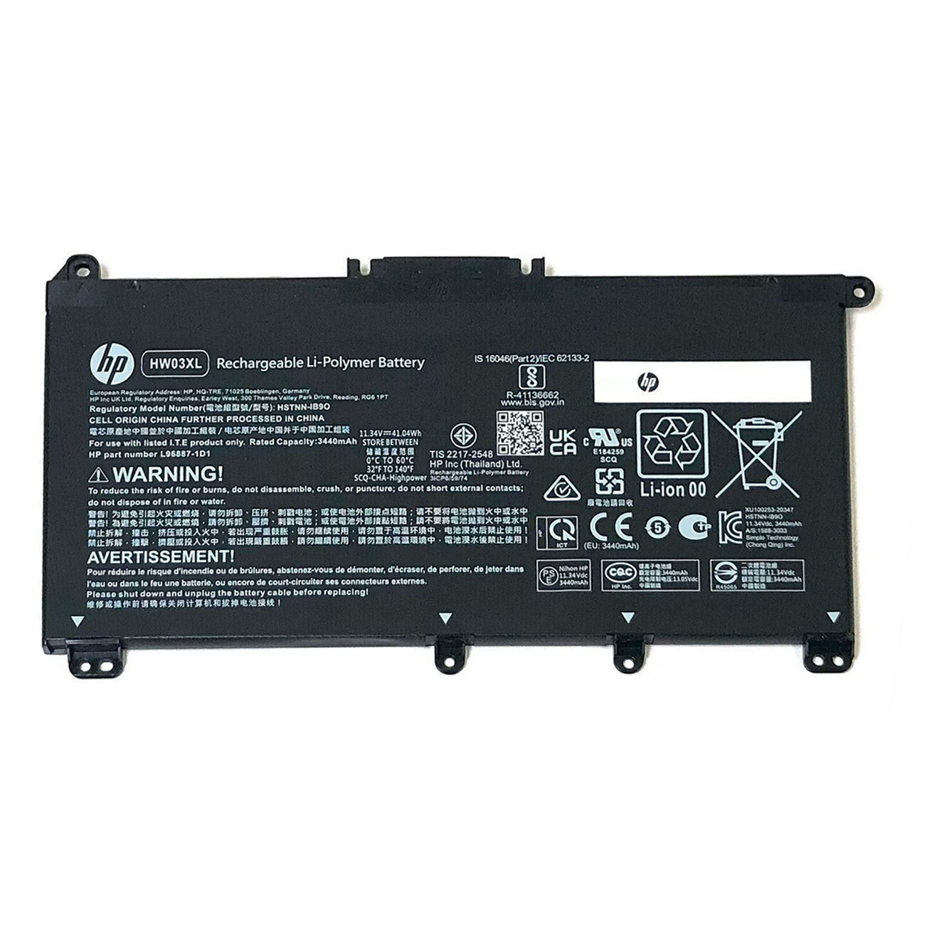 Genuine HP Pavilion 15 Laptop L97300-005 HW03XL 3440 mAh Battery for ...