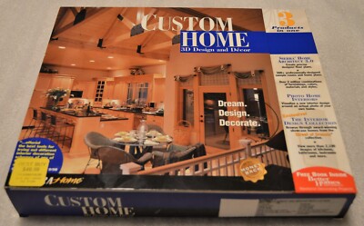 Custom Home 3D Design and Decor Software Windows 95/98/NT w/ Service ...
