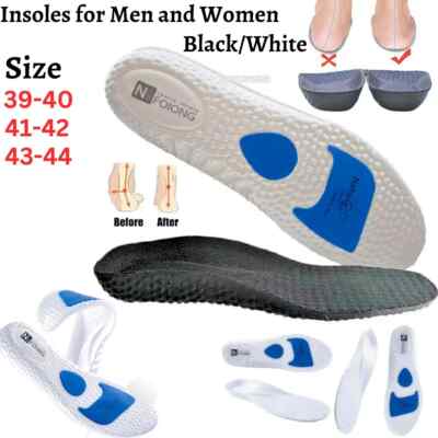 Memory Foam Shoe Insoles For Men Women Running Trainer Inner Soles Foot ...