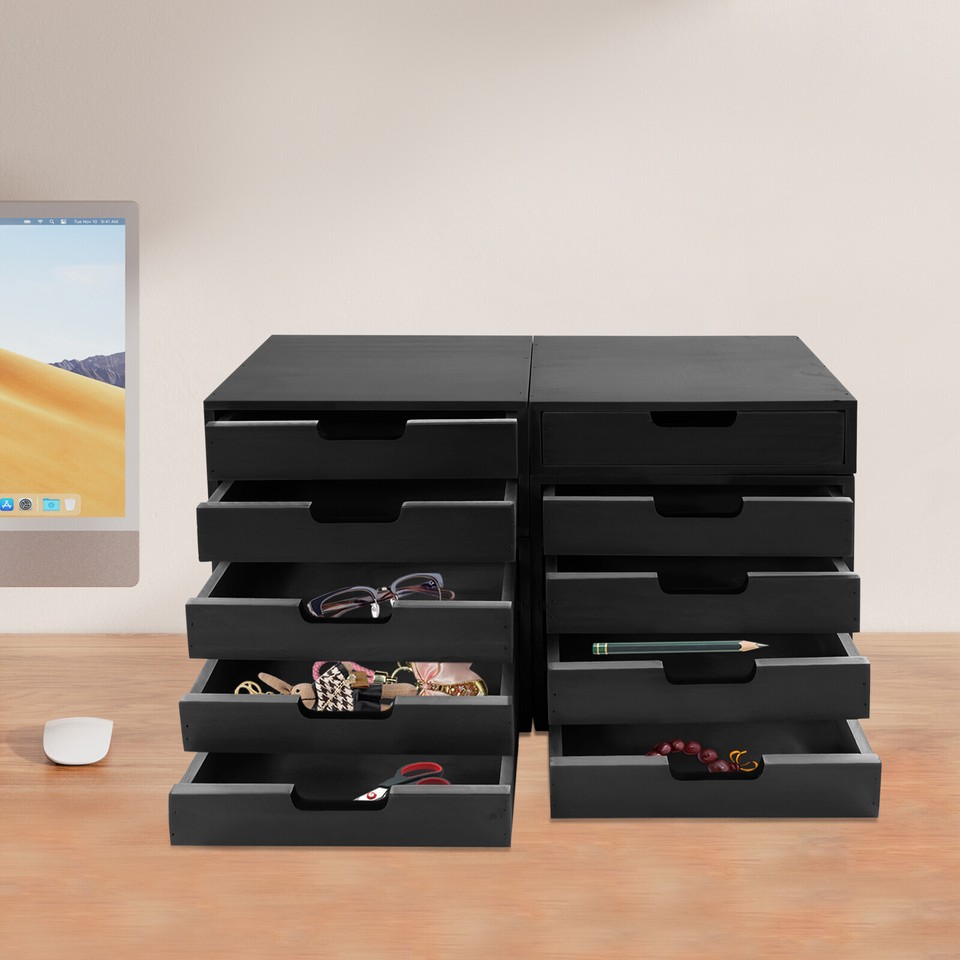 4-piece Drawer Cabinet Set Multi-level Drawer Desktop Storage ...