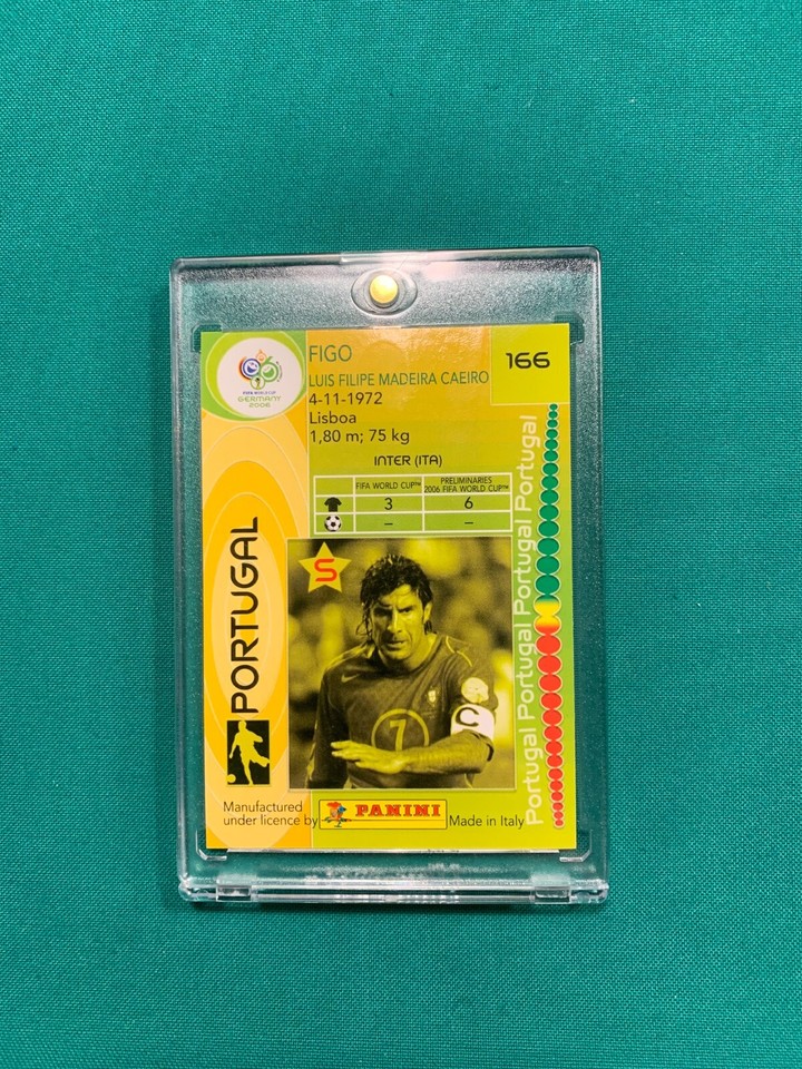 2006 Panini World Cup Soccer Card PORTUGAL NO 166 LUIS FIGO | eBay