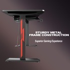 55"/63” Gaming Desk Computer Table Z-Shaped Table Office Home With ...