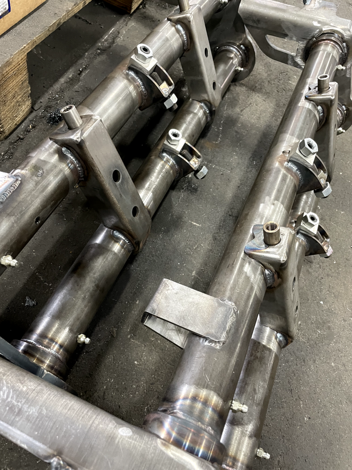 4 inch narrowed VW link king pin front end beam w/drop disc brakes wide ...
