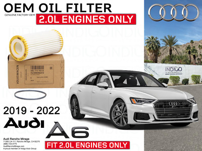 2019-2022 Audi A6 **2.0L ENGINES** Genuine Audi Oil Filter A6-06L115562 ...
